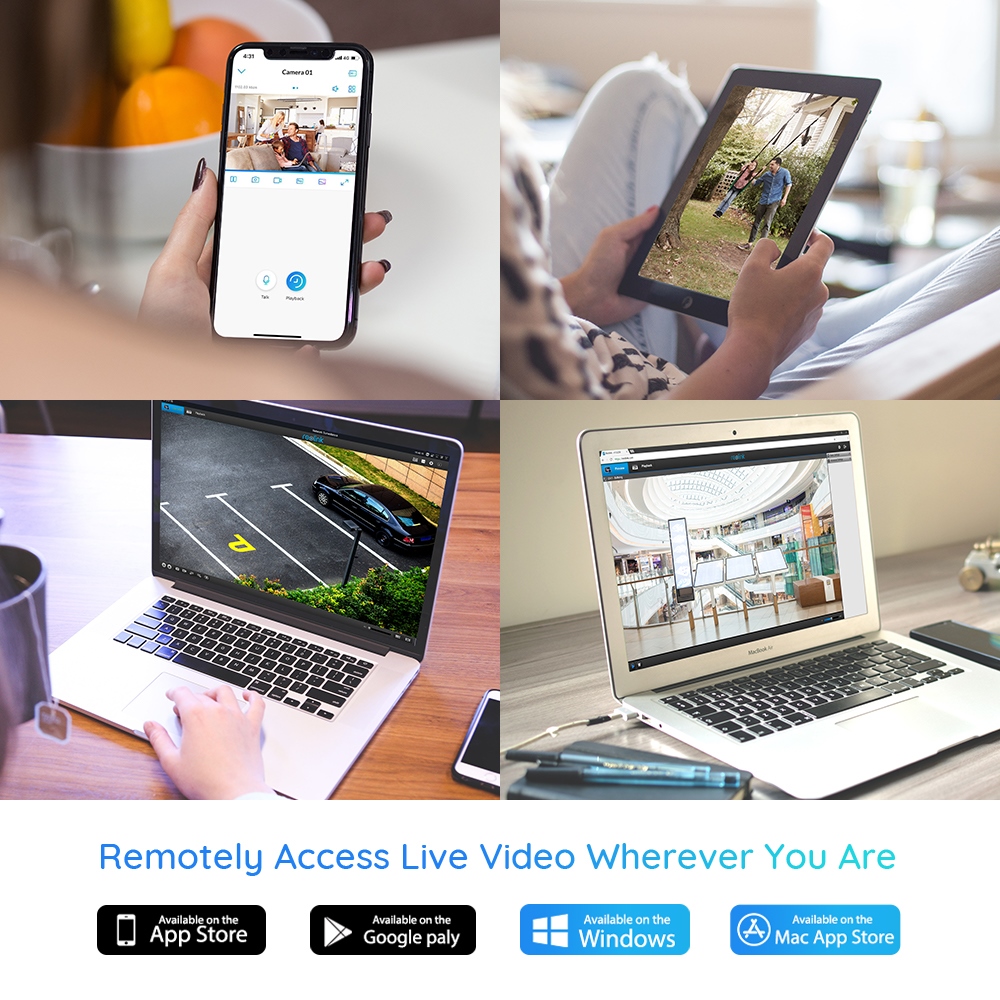 Reolink RLC-520A PoE IP Camera Outdoor Dome Security camera Video ...