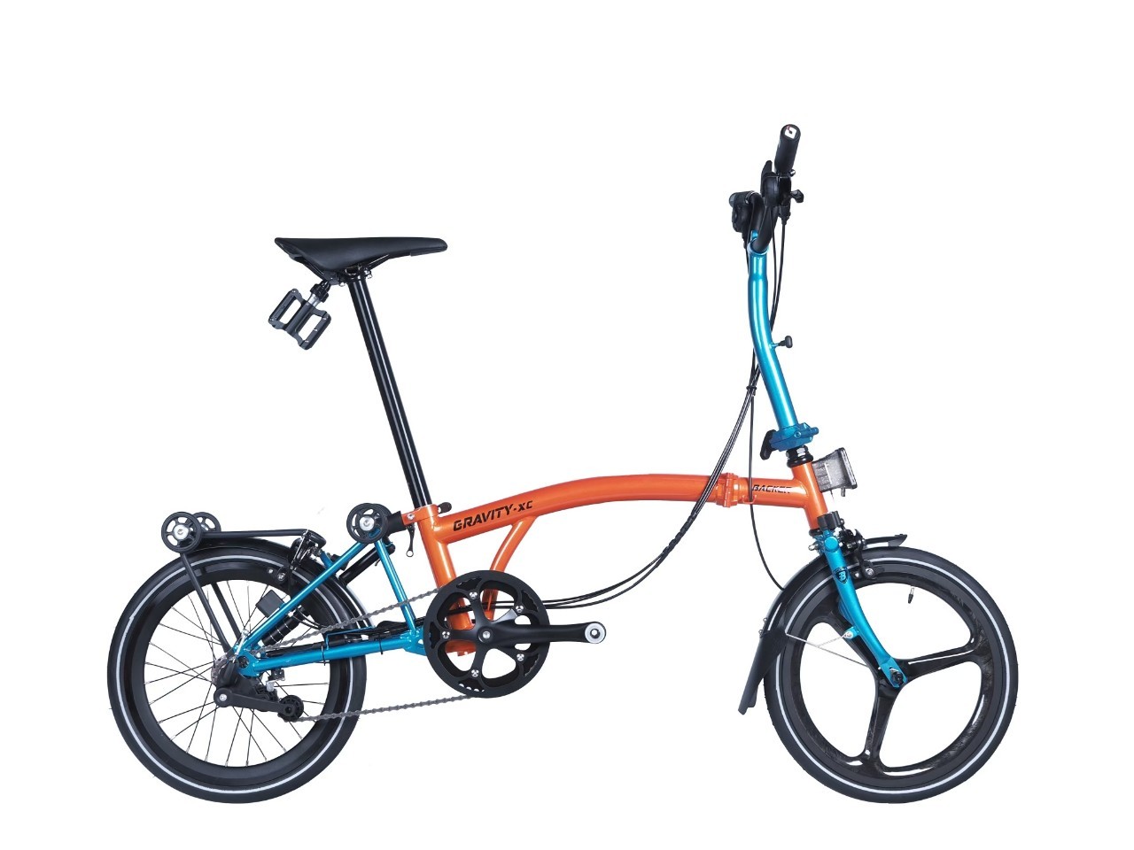 จักรยานพับ Backer รุ่น Gravity-XC 16 นิ้ว เฟรม Chromoly ล้อคาร์บอน แถม ...