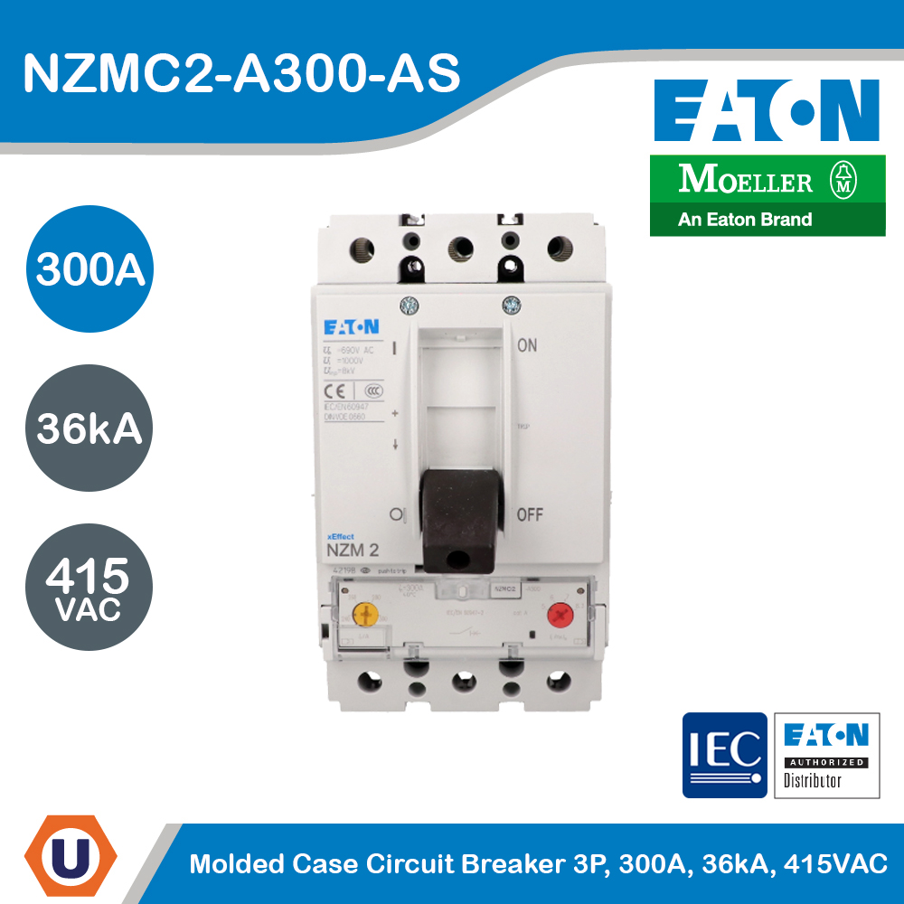 EATON Molded Case Circuit-Breaker (MCCB) 3P, 300A, 36kA ที่ 415VAC รหัส ...