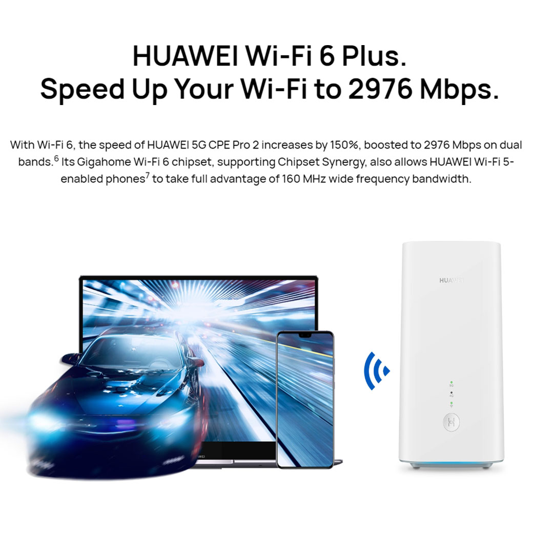 Huawei 5G CPE Pro 2 ซิมการ์ดเราท์เตอร์ (H122-373) Router รองรับ 4G5G NSA SA 5G NR 3.6Gbps LTE ...