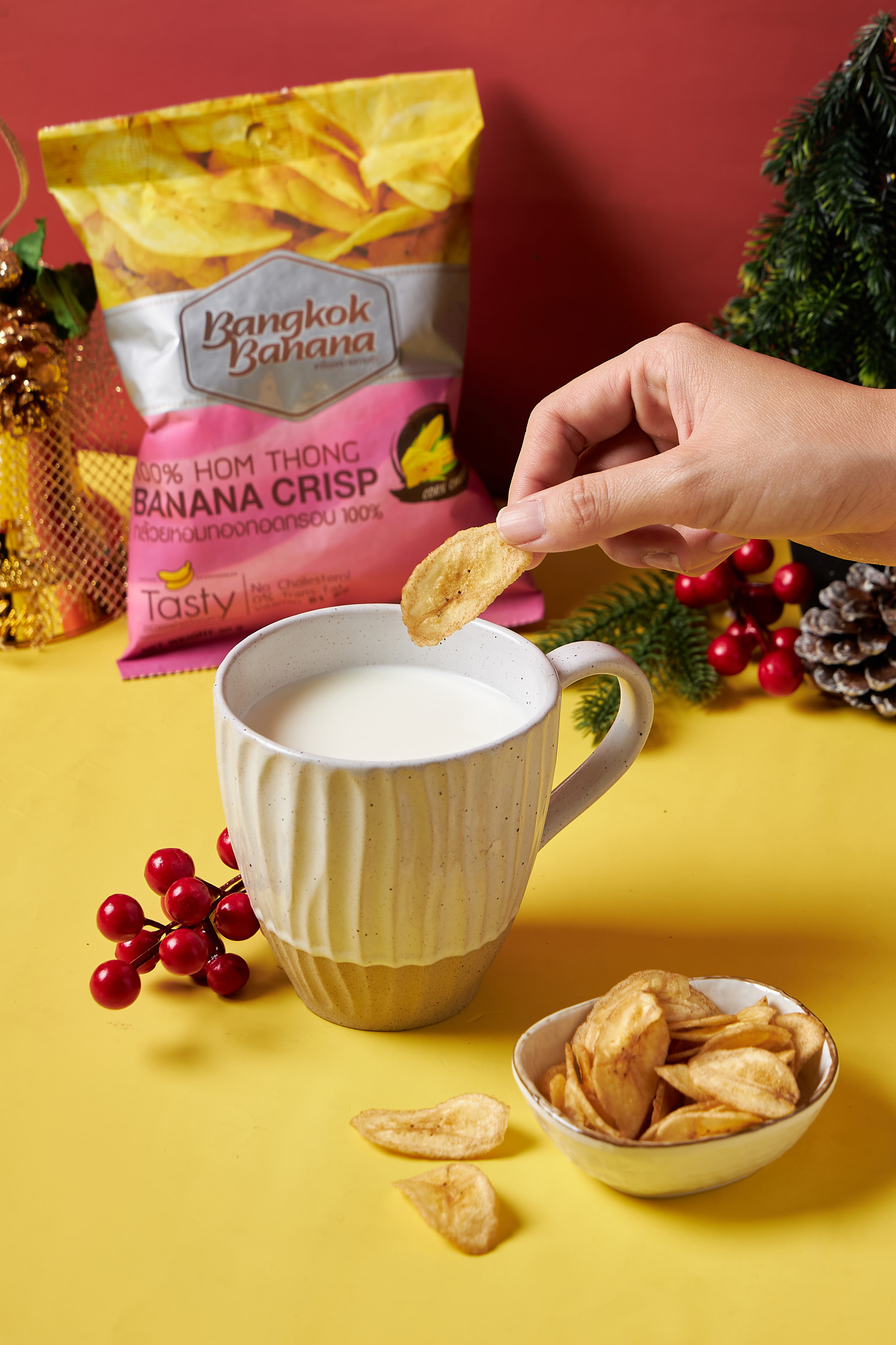 กล้วยกรอบ ตรา Bangkok Banana ขนาด 50 กรัม รสข้าวโพดอบชีส Banana Chips ...
