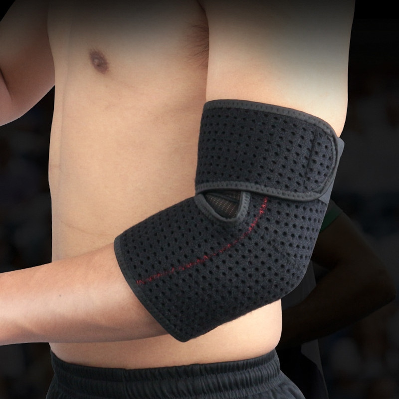 ที่พยุงข้อเข่า 1 PCS ปรับ Neoprene Elbow Brace Breathable Arm Protector ...
