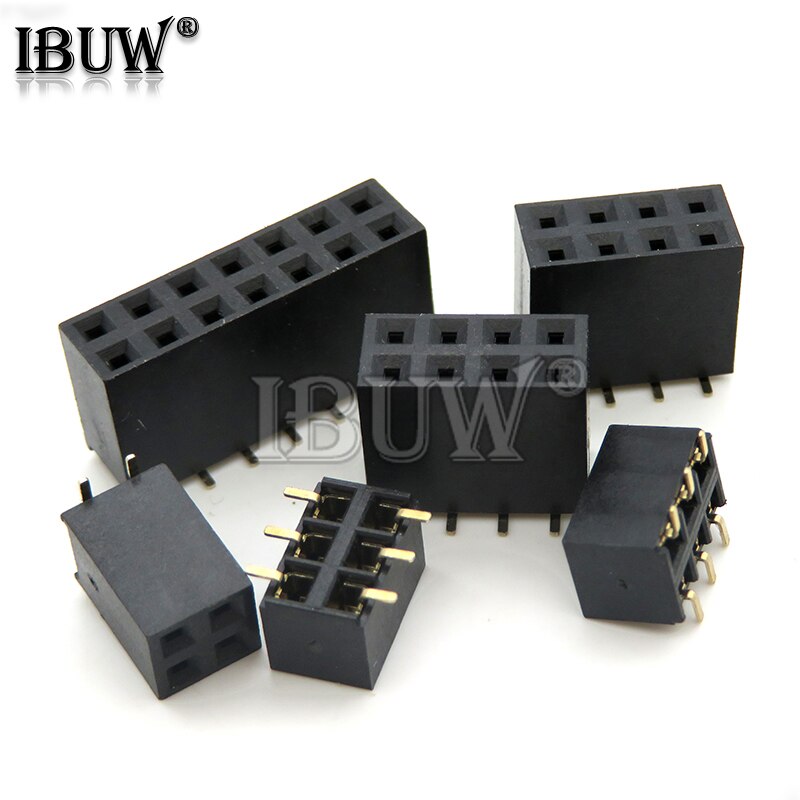 SMT 2.54mm Double Row Female Breakaway PCB Board Pin Header socket ...