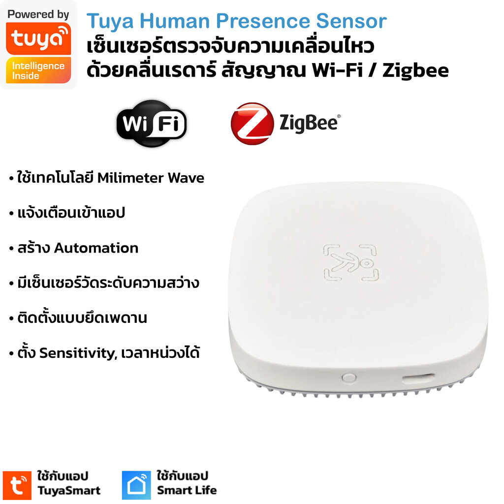 Tuya WiFi Temperature and Humidity Sensor รุ่น TH01 TH06 TH08 TH16 CW01 (No Hub) เซ็นเซอร์วัด ...