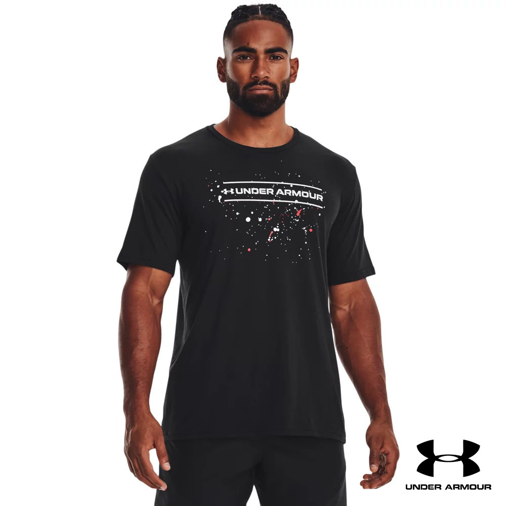 Under Armour UA Men's Wordmark Paint Drops Short Sleeve อันเดอร์ อาร์เม ...