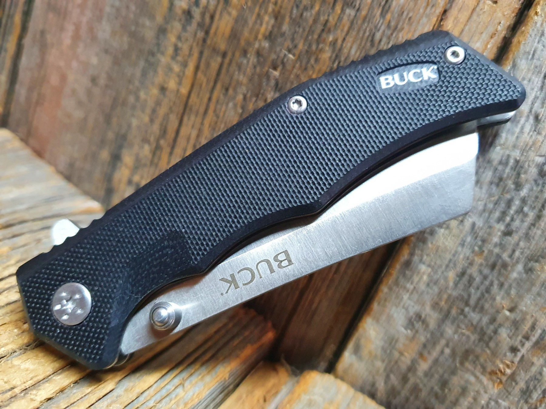 BUCK 252 TRUNK มีดพับ มีดพกพา ใบมีดทรง CLEAVER เล็ก เบา พกง่าย มีคลิป ...