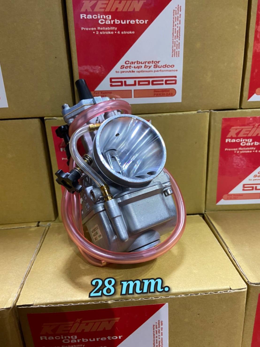 คาร์บูเรเตอร์เคเหลี่ยมแท้คว้าน PWK 28 30 32 34 mm. ลูกเร่งชุบไม่ลอก รับ ...