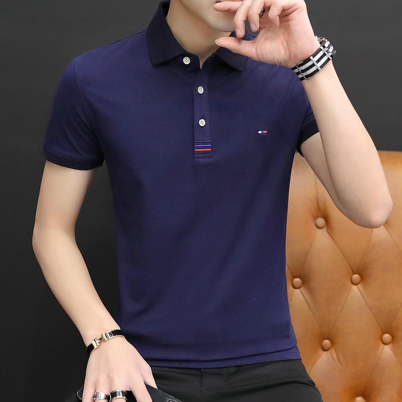 901A แขนสั้นสไตล์ฮิต T เสื้อเชิ้ตผู้ชายสไตล์เกาหลีผู้ชายสีพื้นปก T เสื้อเชิ้ตเสื้อตัวในผู้ชาย ...