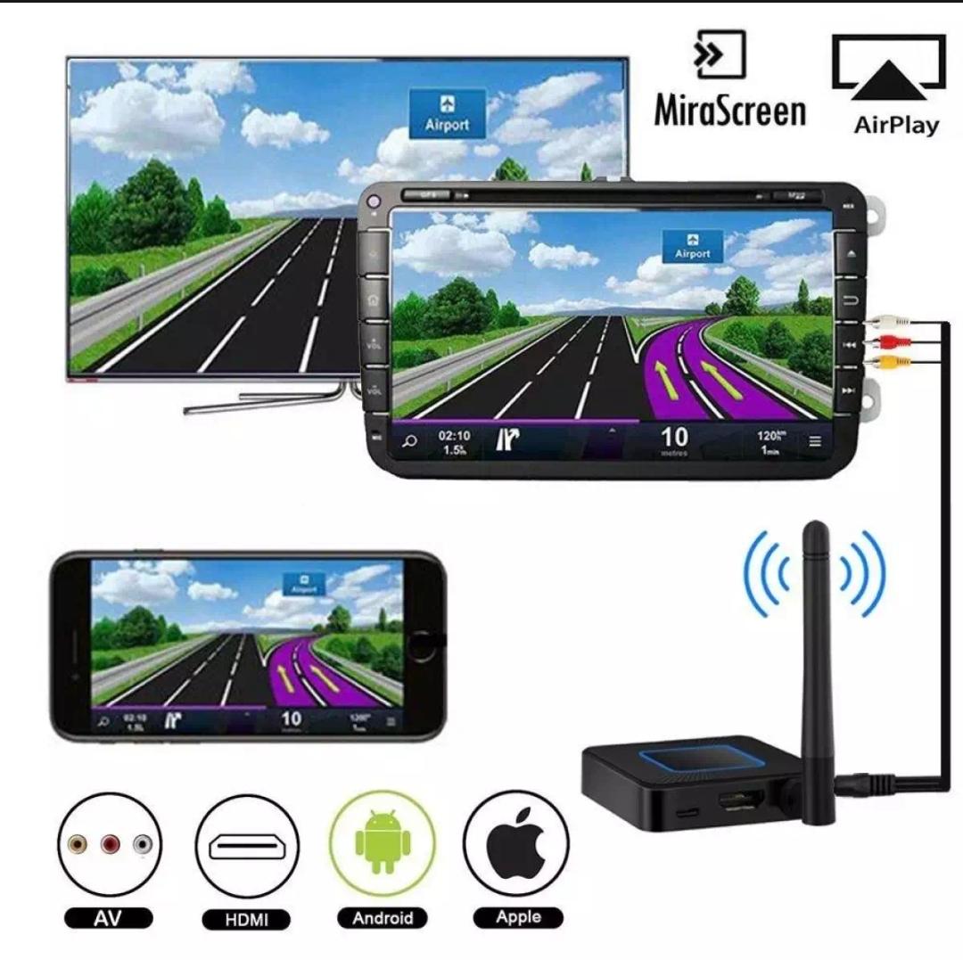 Renkchip Q4 AV HDMI WIFI Display Dongle HDTV รองรับ IOS/Android มี AV ...