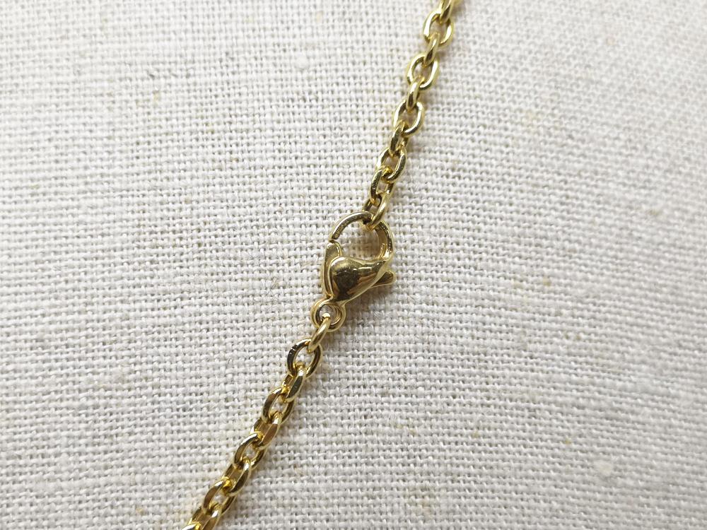 CJ-CHUENJAI สร้อยคอสแตนเลส ลาย โซ่คชกฤต หนา 0.8มิล กว้าง 2.9มิล 12-32 ...