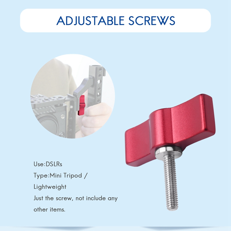Hand Tighten Screw Aluminum Alloy Handle Adjustable Screws Dslr Camera ...