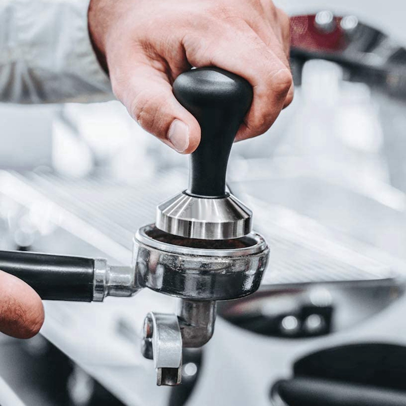 Coffee Tamper Set(51 mm),Espresso Stamp with Flat Stainless Steel Base ...