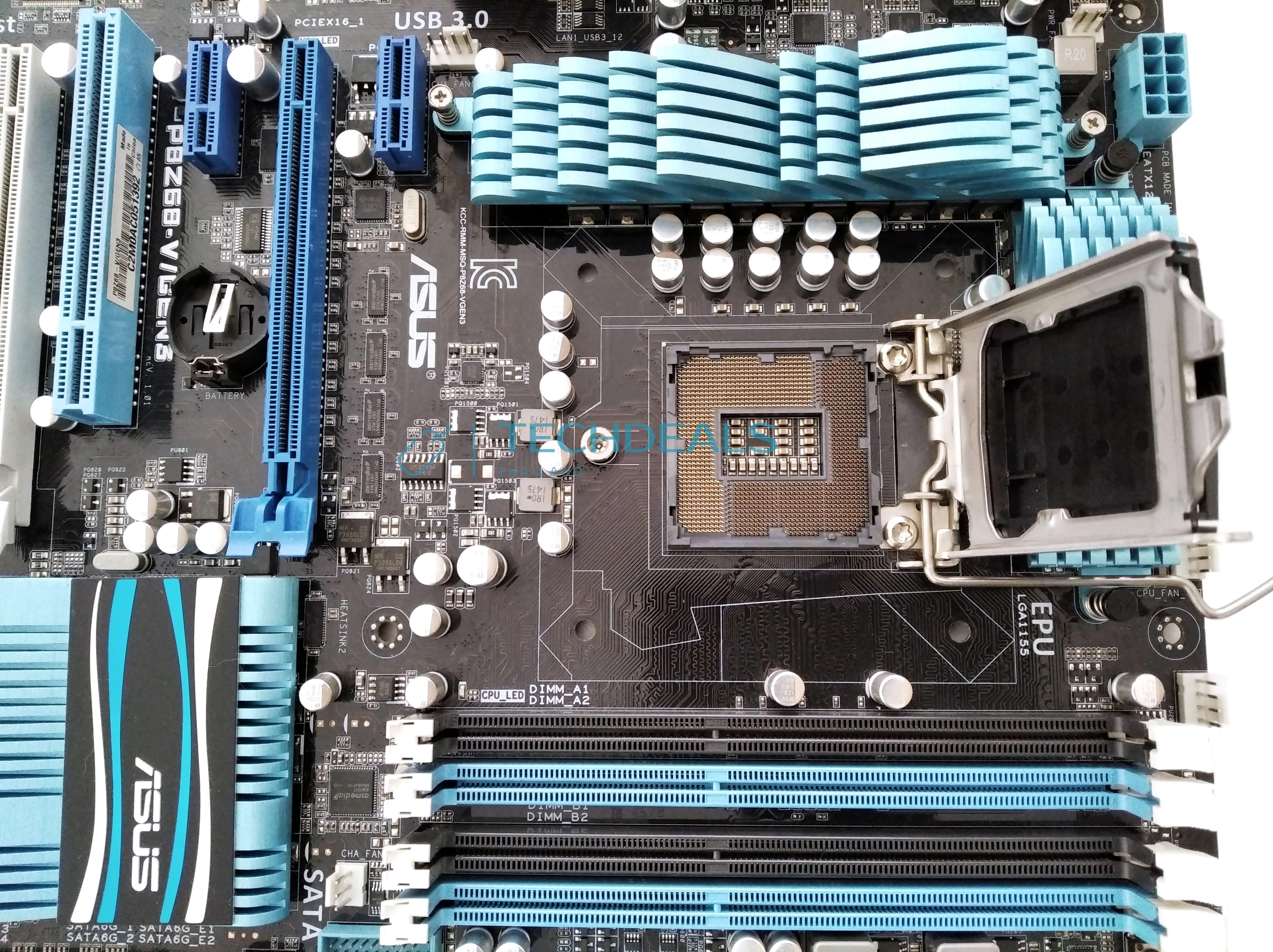 Mainboard Motherboards (เมนบอร์ด) Intel LGA 1155 Chipset Z68 ASUS P8Z68 ...