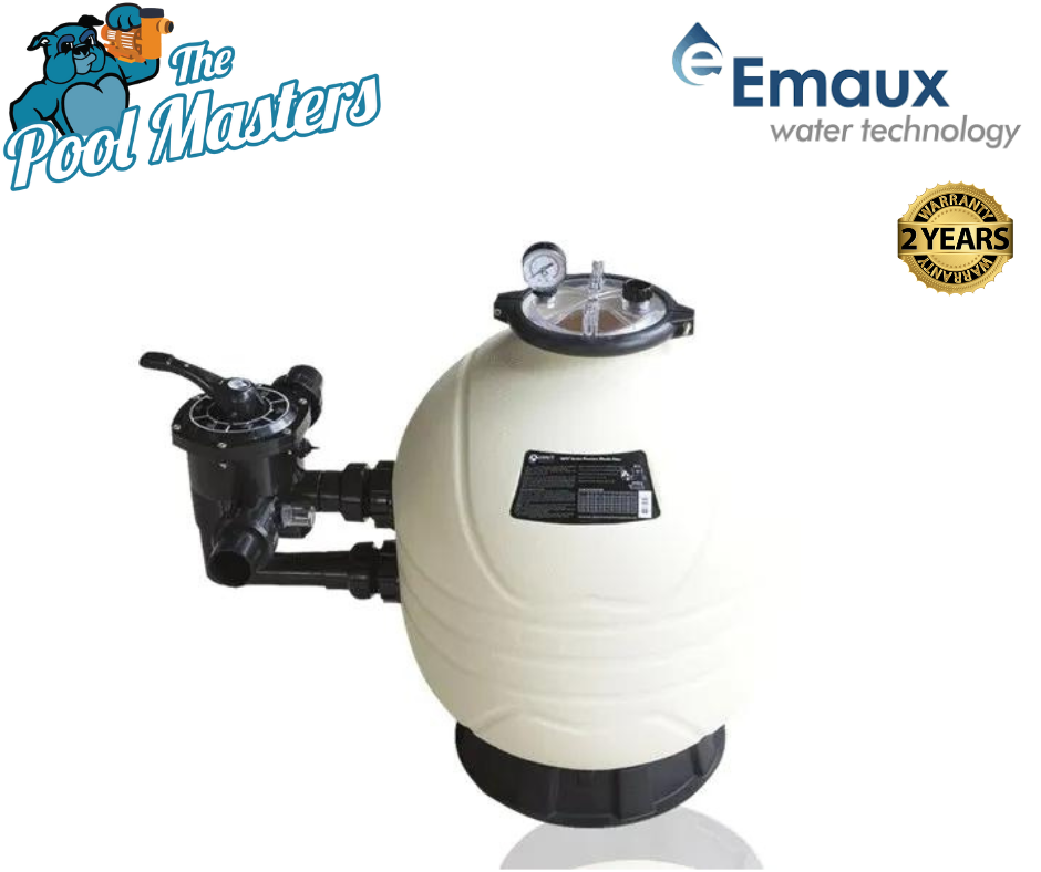 Emaux MFS17 Side Mount Sand Filters Complete Set with Multiport Valves ...
