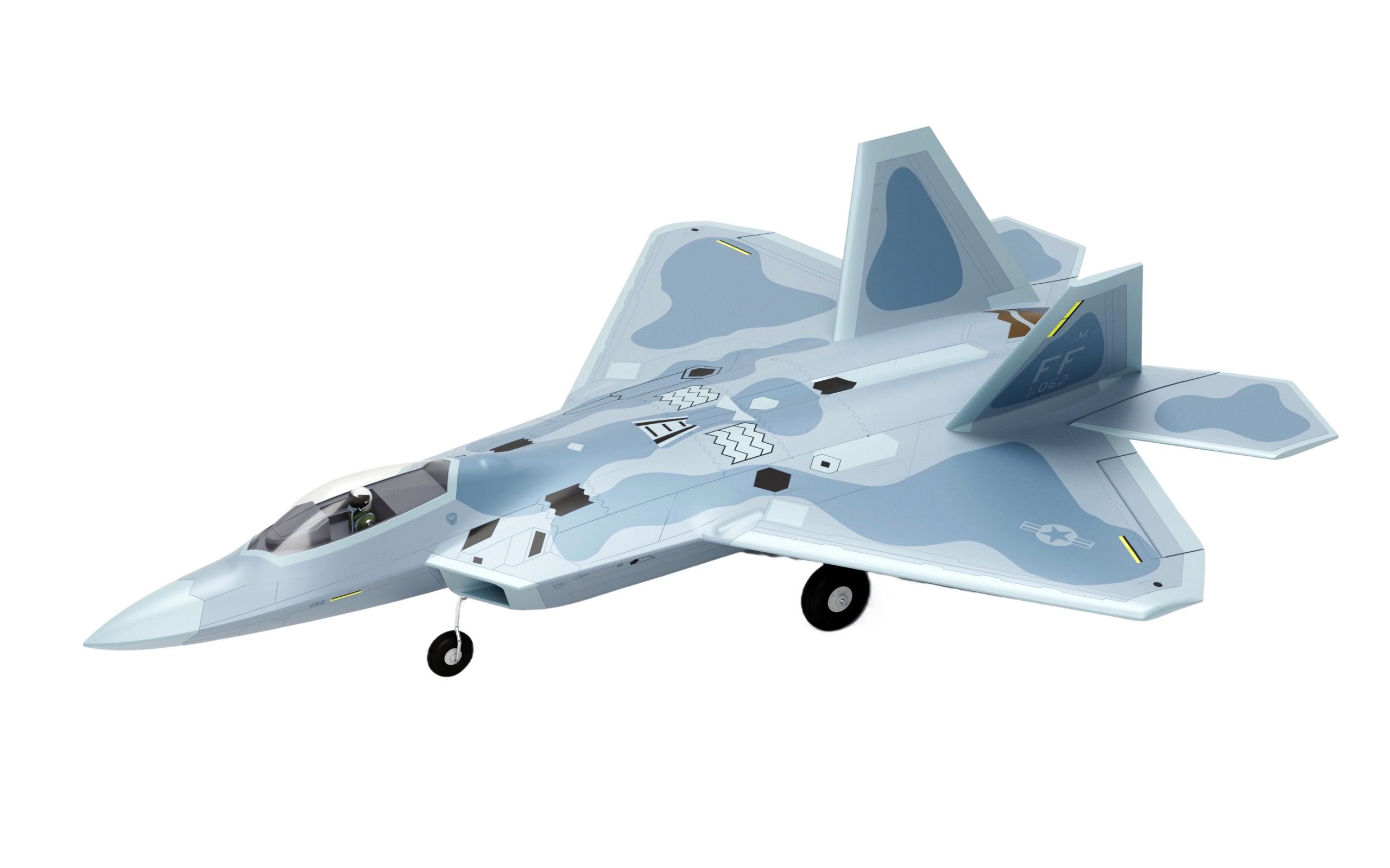 เครื่องบินเจ็ท XFly F-22 Raptor Twin 40MM EDF Jet | Lazada.co.th