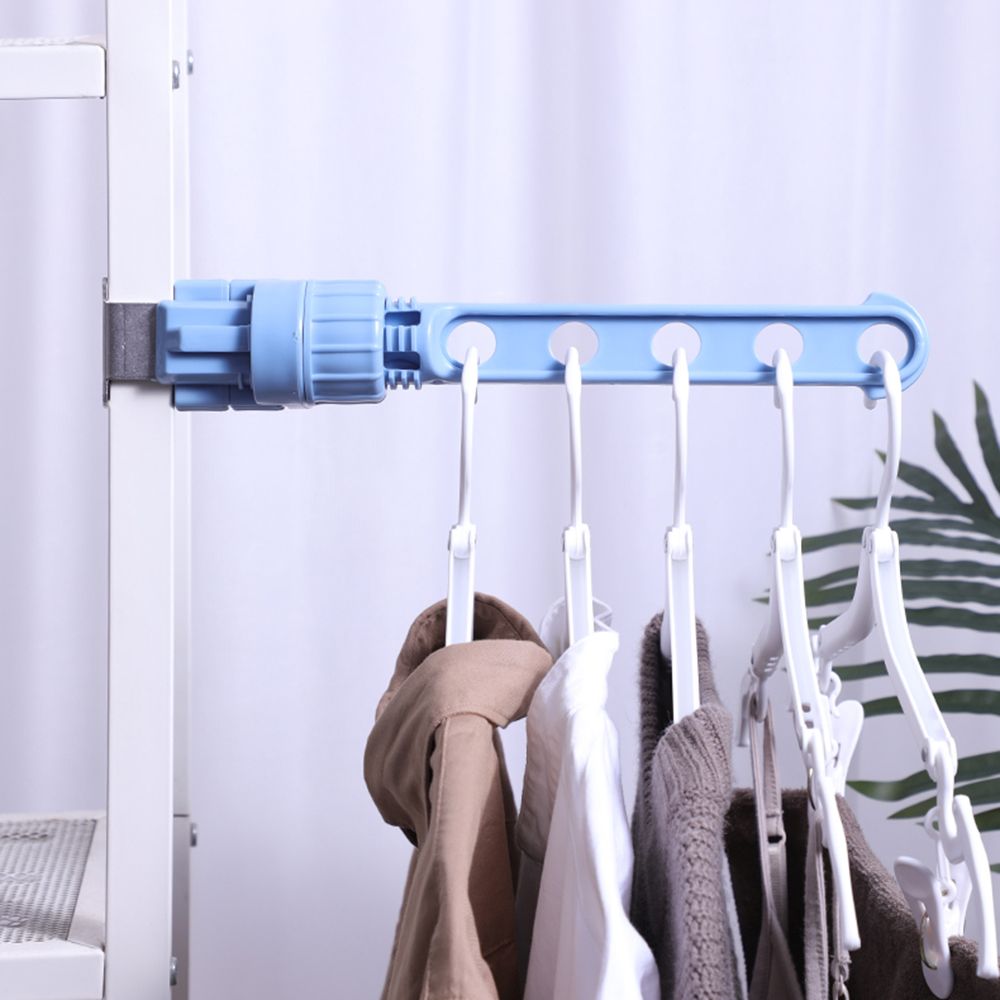 UNQCSA Plastic 8-holes Portable Sturdy Window Frame Hanger Clothes Rack ...