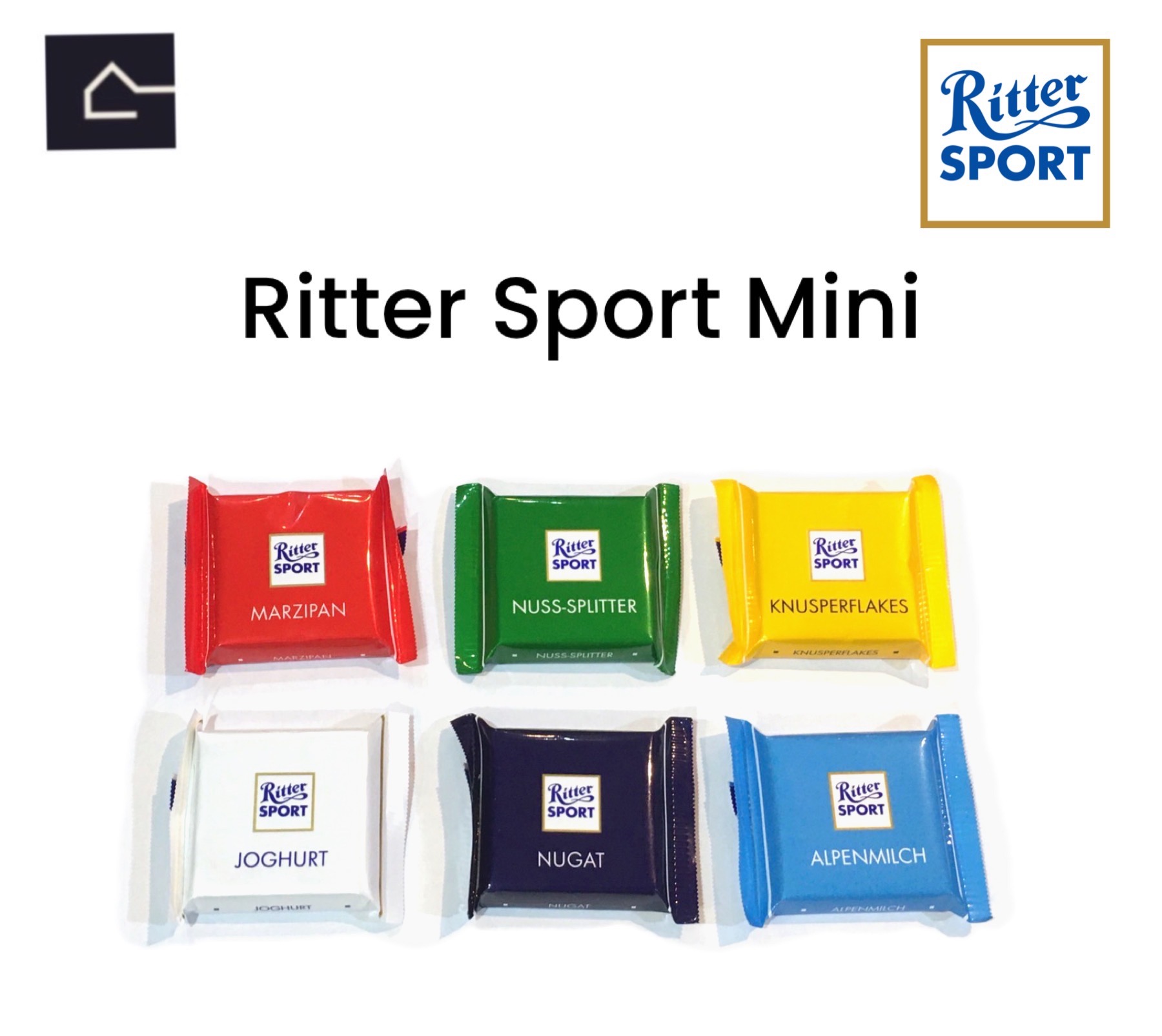 Ritter Sport Mini ริตเตอร์ สปอร์ต มินิ 16.5 กรัม (g.) BBE082023 ...