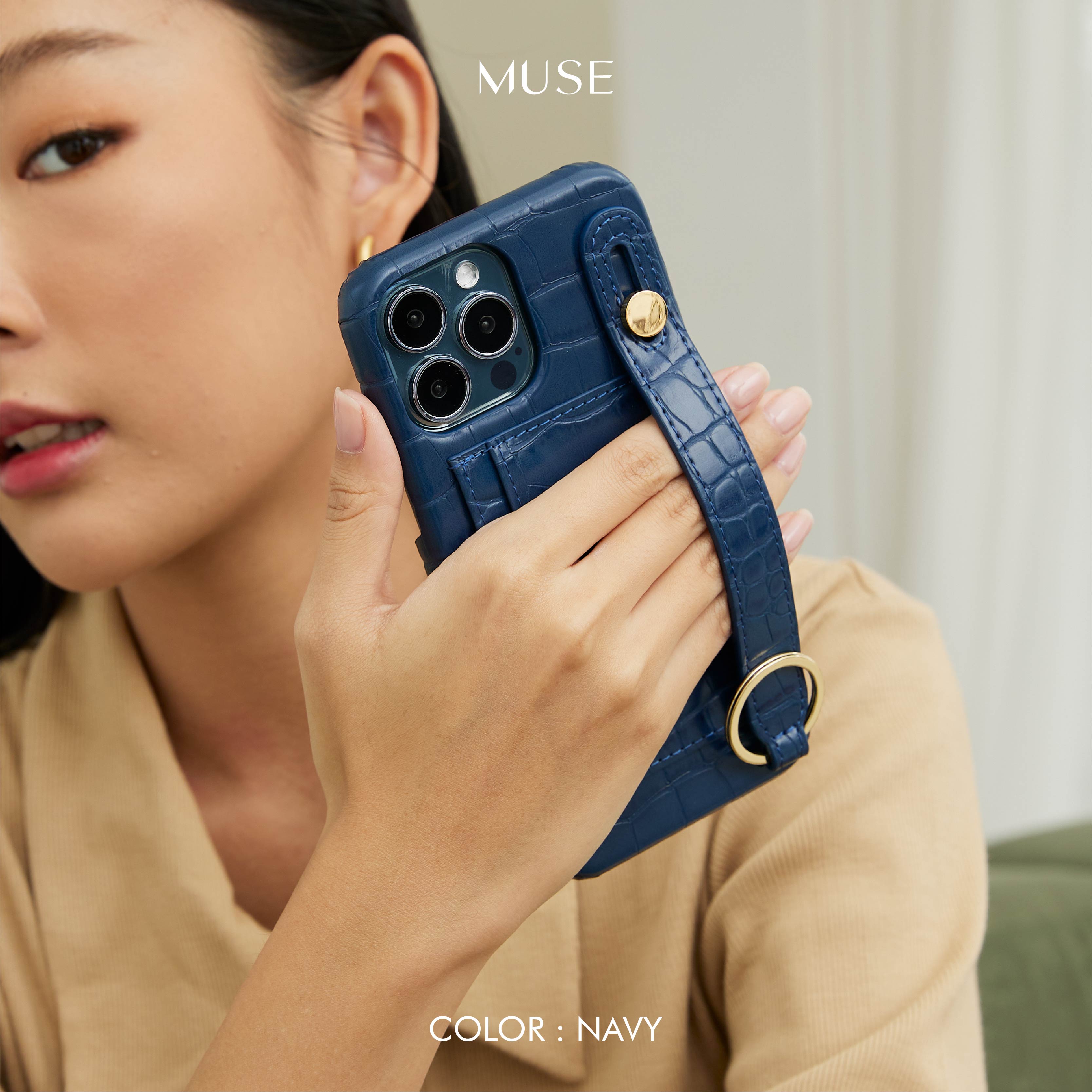 MUSE Hand Strap Card Holder Phone Case COLORFUL Tone (1313Pro 13Pro Max ...