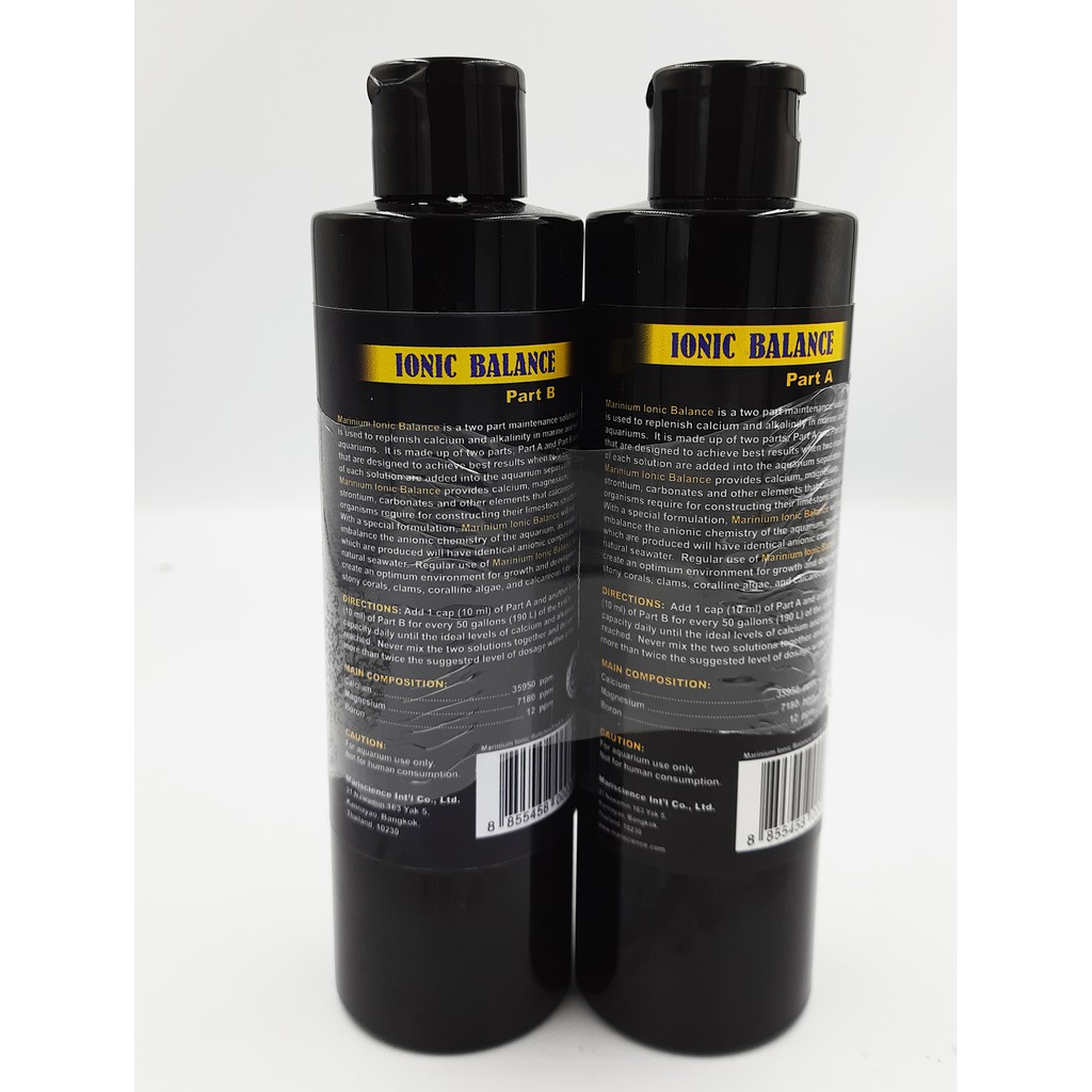 Marinium Ionic Balance A+B 265ml. x2 แร่ธาตุหลักรวมที่มีความจำเป็นต่อการเจริญเติบโตของ ปะการัง ...