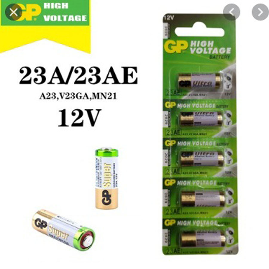 1 Pac 5 ก้อน ถ่าน GP 23A alkaline battery 12V 5pc pack - same battery ...