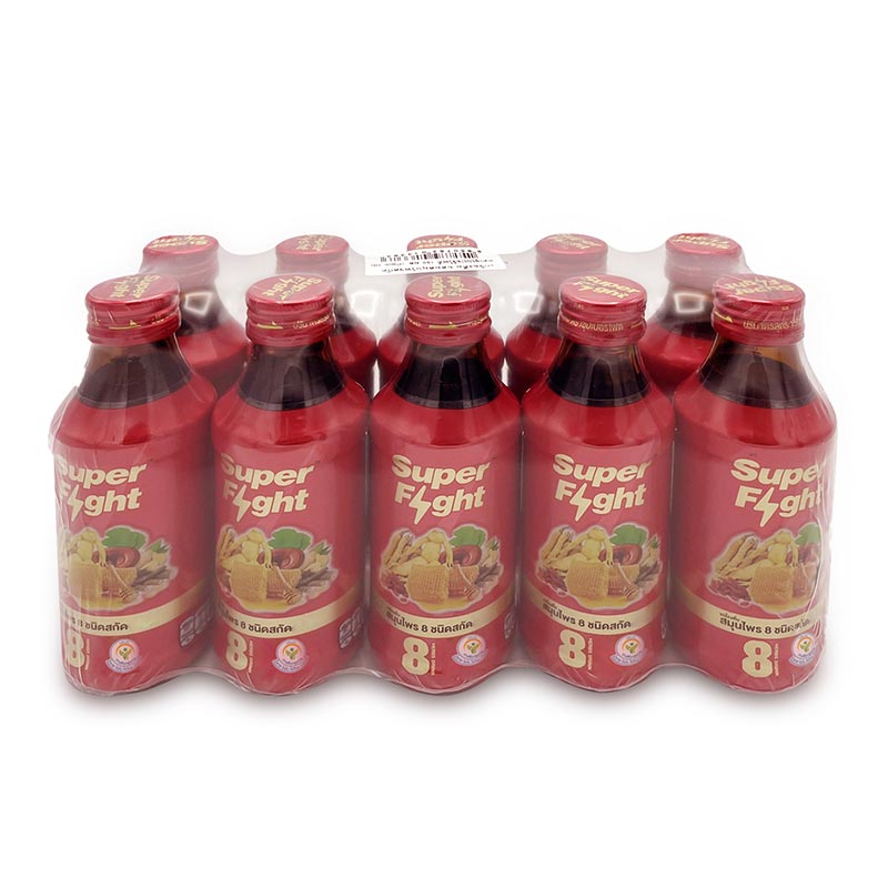 พร้อมส่ง ซุปเปอร์ไฟต์ เครื่องดื่มผสมสมุนไพรสกัด 150 มล. x 10 ขวดSuper ...