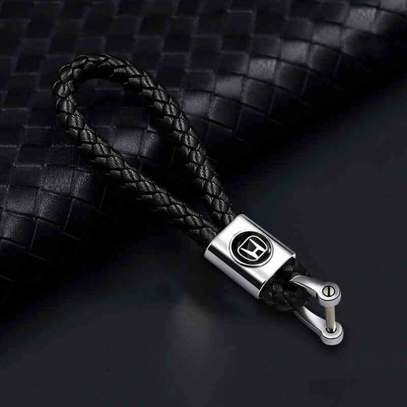 Car Keychain Leather Key Ring 3D Key Case Car Goods For Honda Civic ...