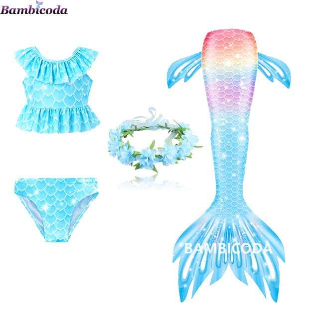 Fancy Mermaid Tails with Monofin Mermaid Costumes Kids with Fins ...