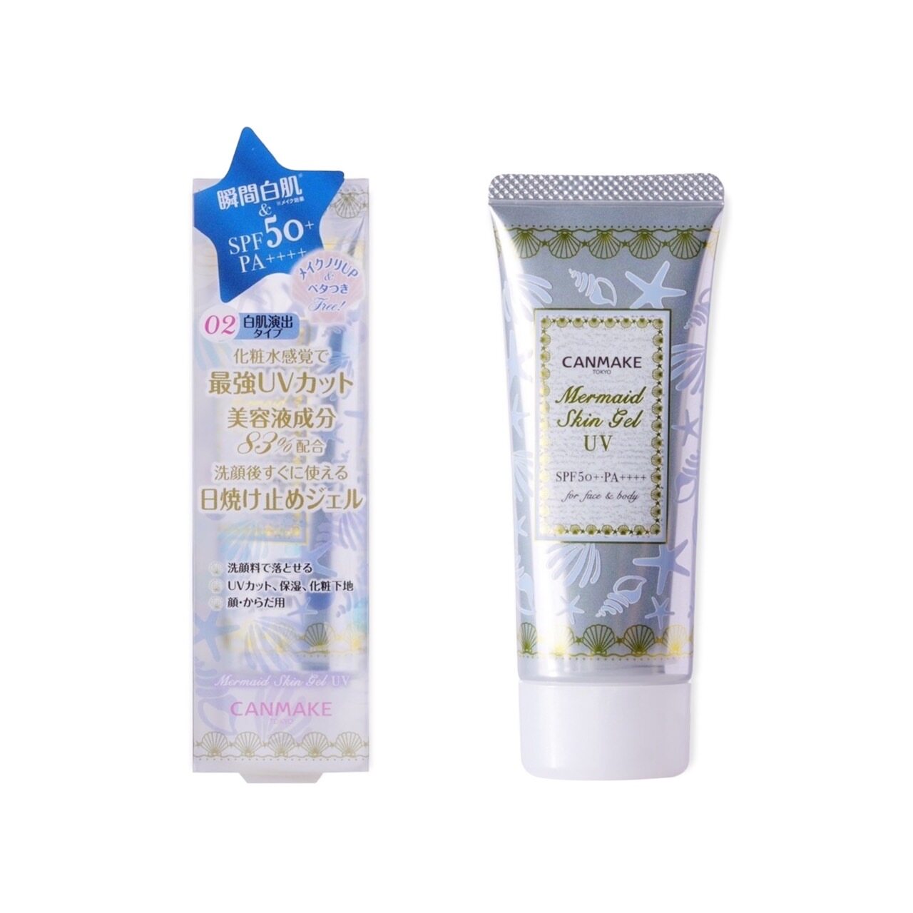 กันแดด เนื้อเจล Canmake Mermaid Skin Gel UV SPF50/PA++++ 40 g **สติกเกอร์ภาษาไทย ของแท้ | Lazada ...