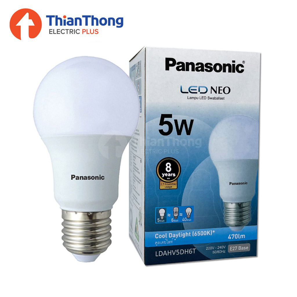 Panasonic หลอดไฟ พานาโซนิค LED Bulb Neo 5W E27 | Lazada.co.th