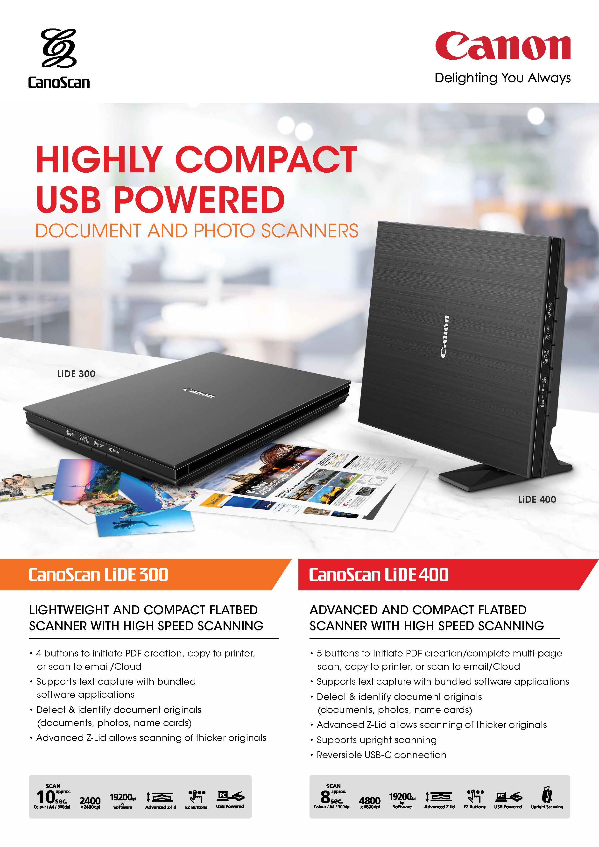 CANON LIDE400 SCANNER สแกนเนอร์รูปภาพและข้อความ - Super Printer - ThaiPick