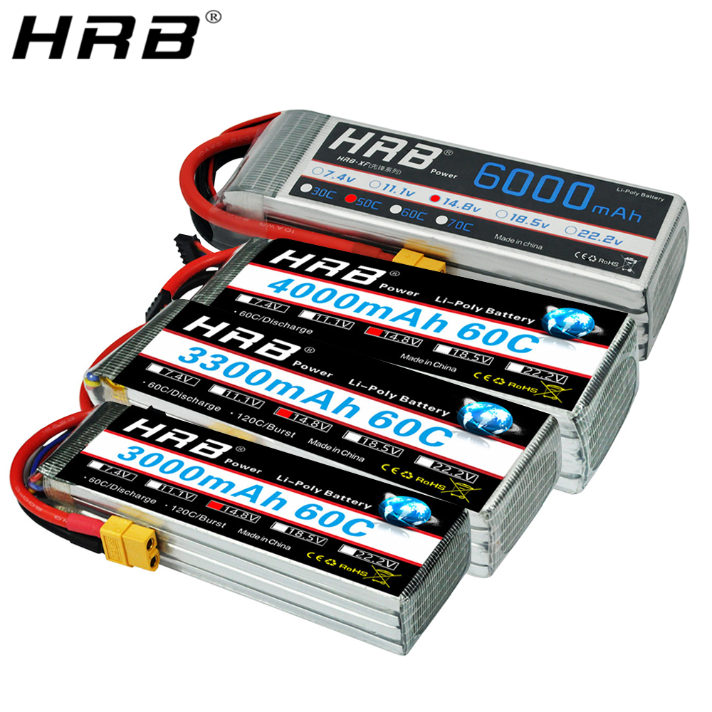 HRB 4S 14.8v 5000mah 6000mah 4S 2200mah 3300mah 4200amh 12000mah 22000mah RC lipo Dean for rc ...