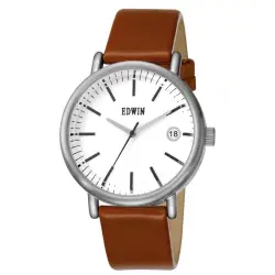 EDWIN EPIC Stainless Steel 3-Hand Date Watch - brown - Nalika - ThaiPick