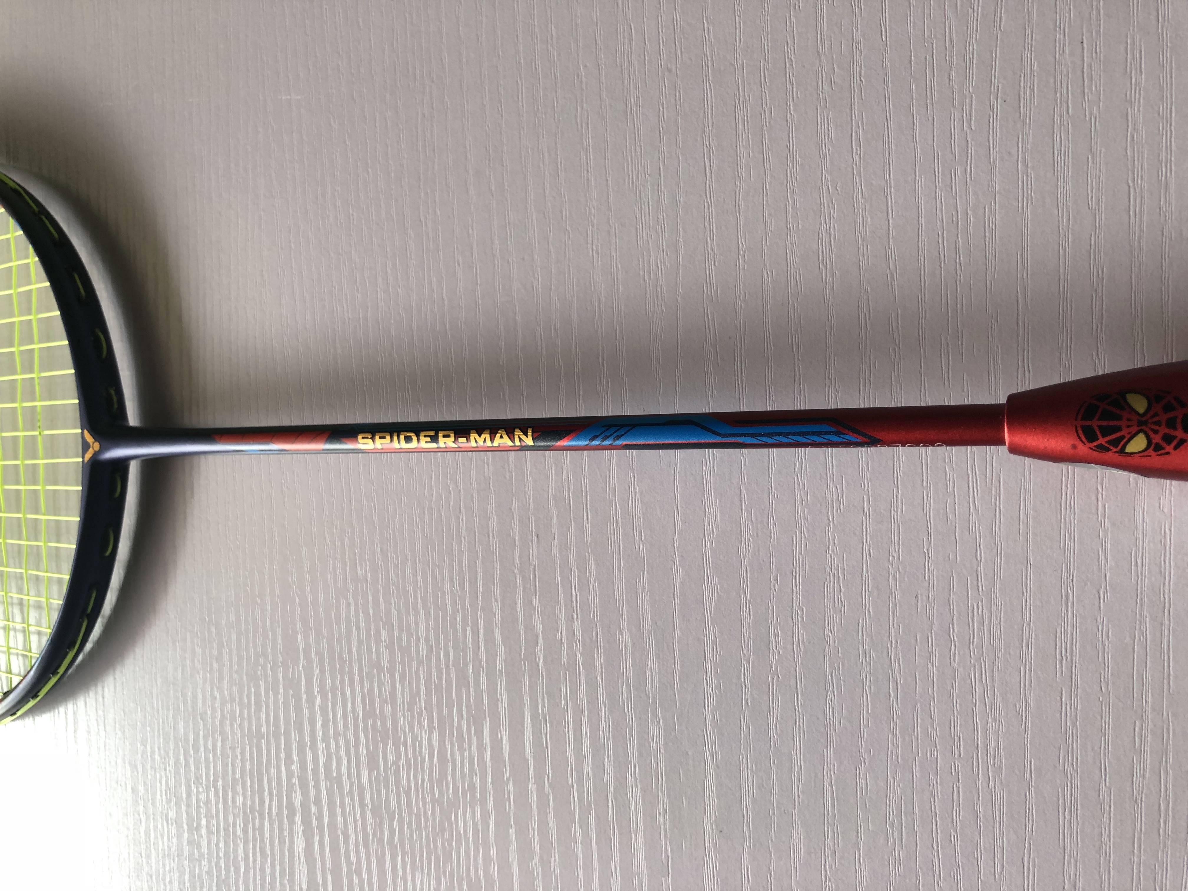 (Get Strung) Victor Badminton Racket Raket Badminton Spiderman With ...