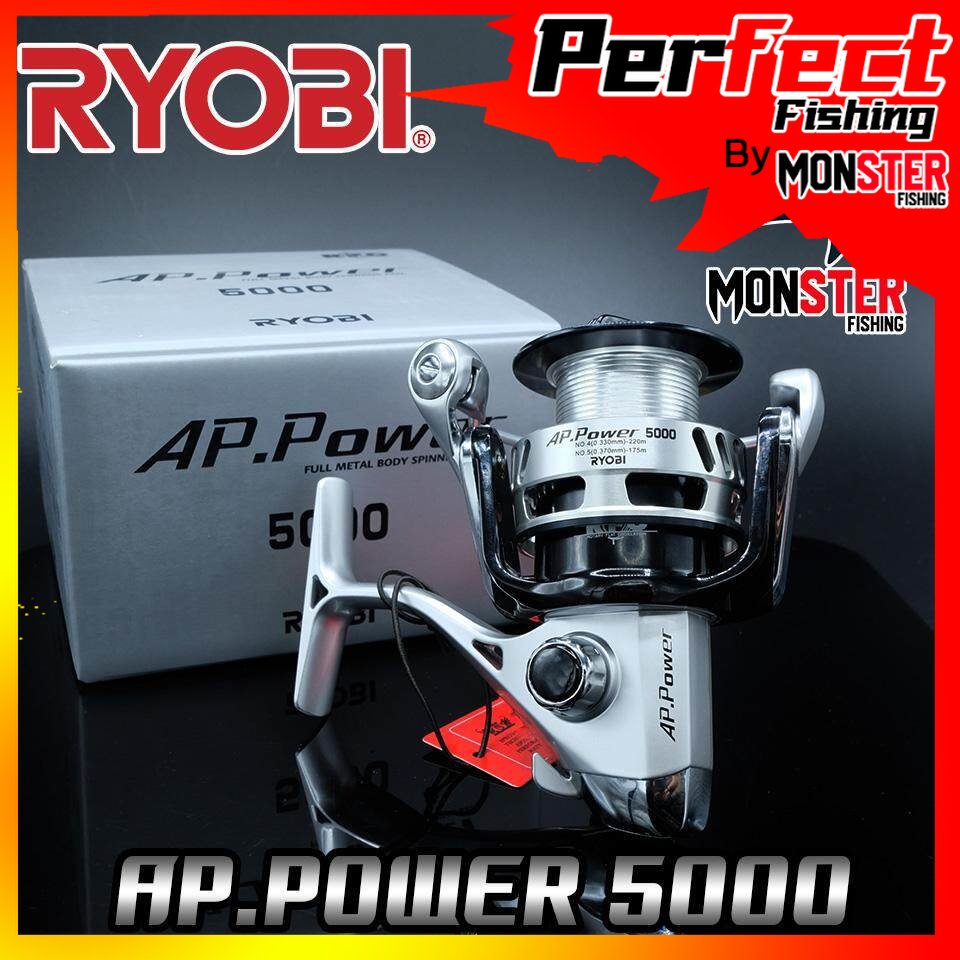 รอกสปินนิ่งเรียวบิ RYOBI AP.POWER 4000,5000,6000,8000,10000 ( BLACK ...
