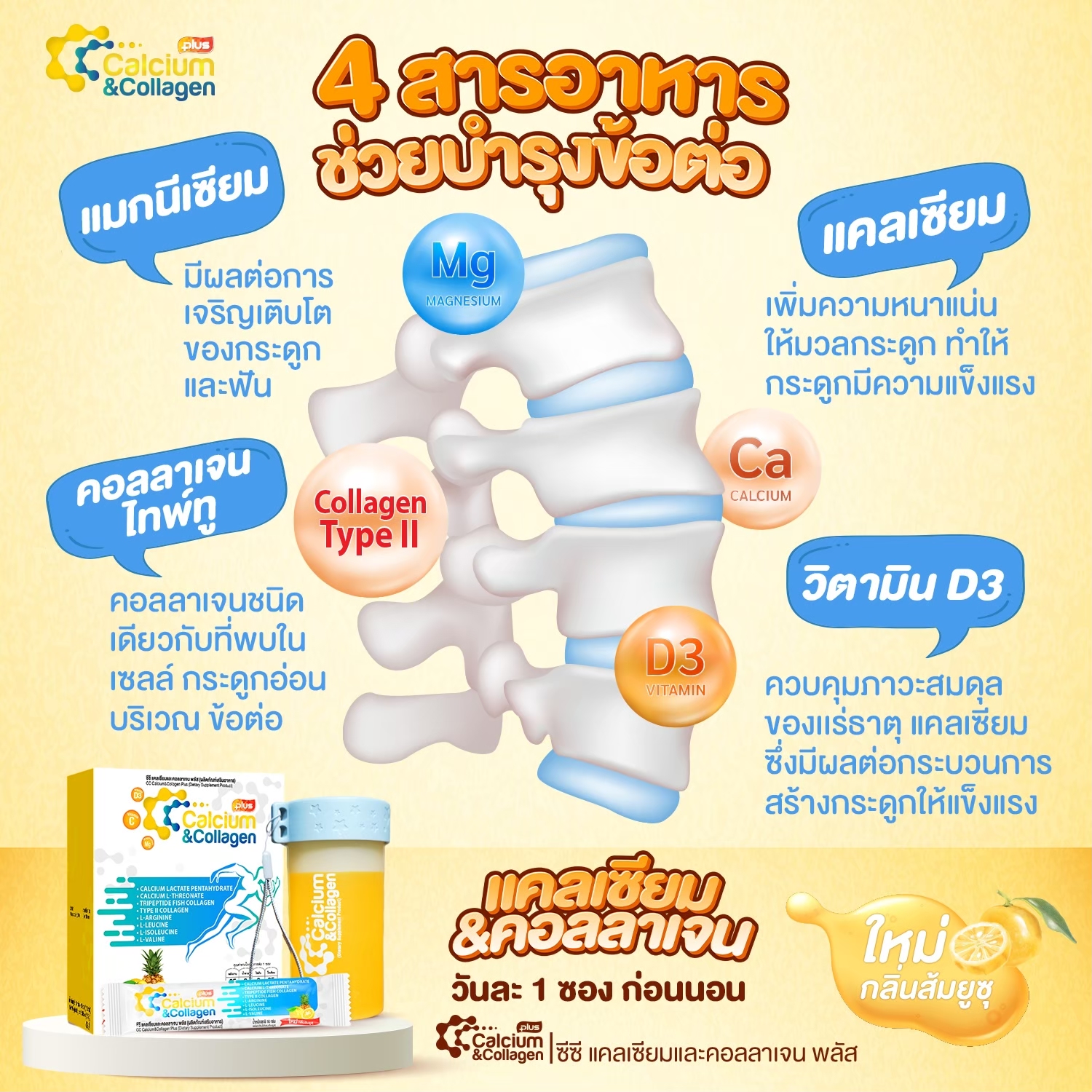 10 กล่อง CC Calcium Collagen Plus Type II ทางเลือกใหม่ของการดูแลผิวพรรณ ...