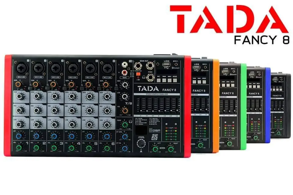 มิกเซอร์ Mixer TADA Fancy 8 มี 6 mono 1 Stereo แจ็ค combo มี Bluetooth ...
