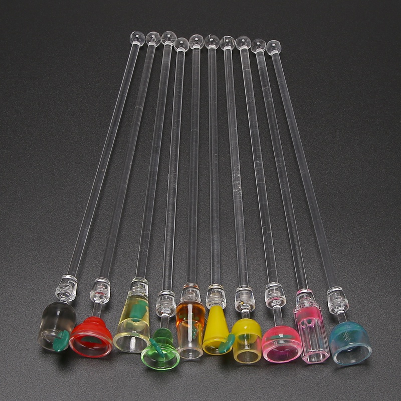 10Pcs Cocktail Stirrer Drink Mixing Stick Set Acrylic Cocktail Mixer ...