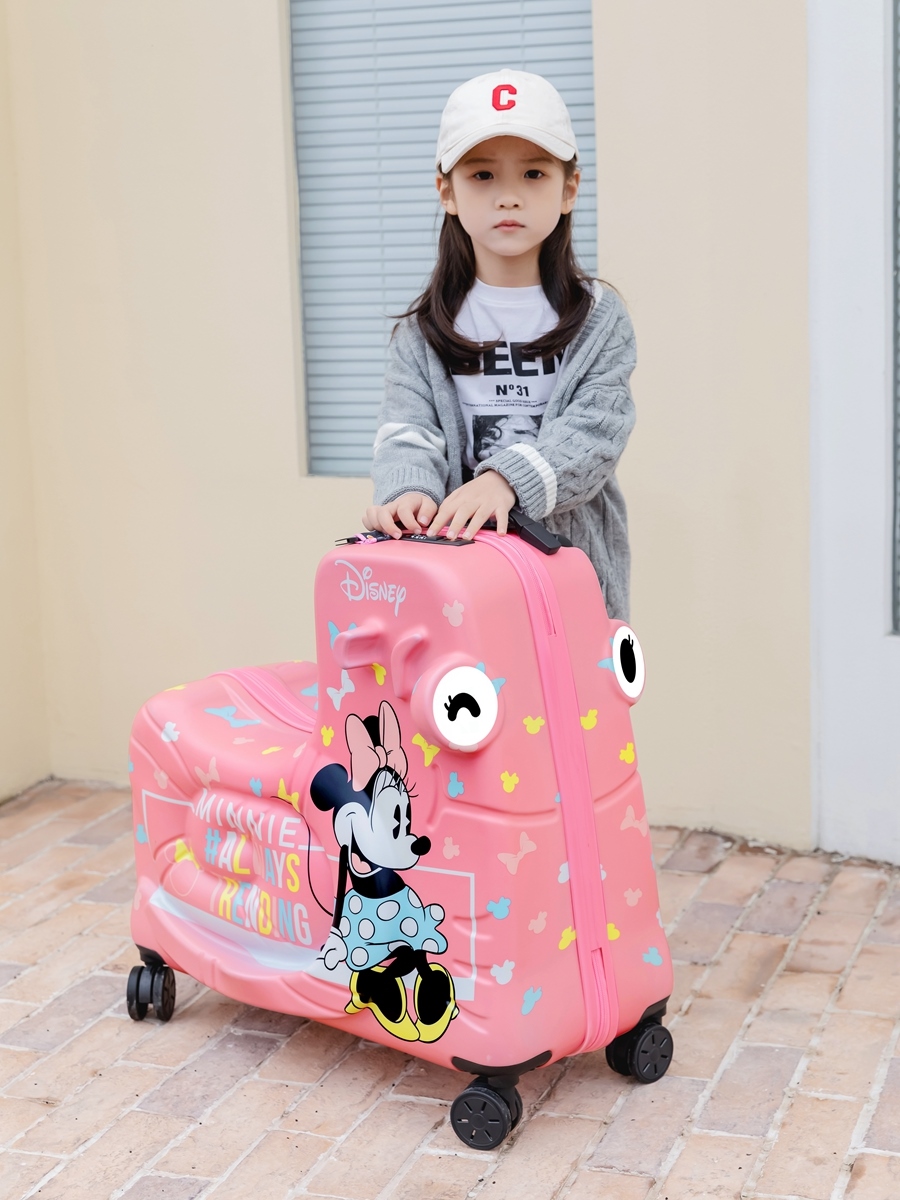 new Disney children pull rod box female m nicole sit can ride a ...