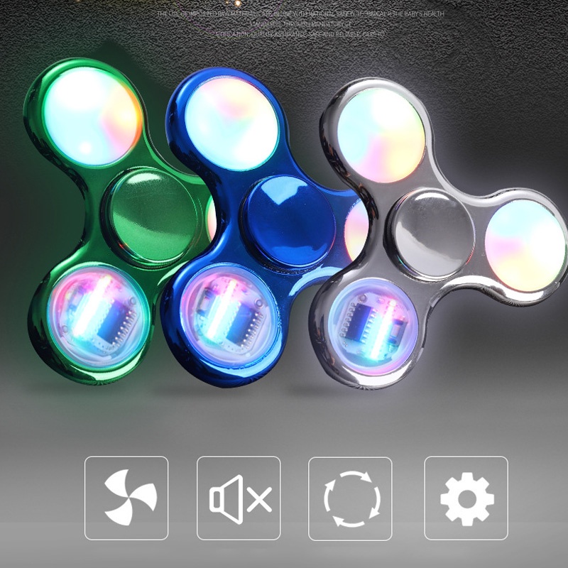 Averageพร้อมส่ง LED Fidget Spinner ของเล่น วัสดุ PVC ของเล่นเด็ก ...