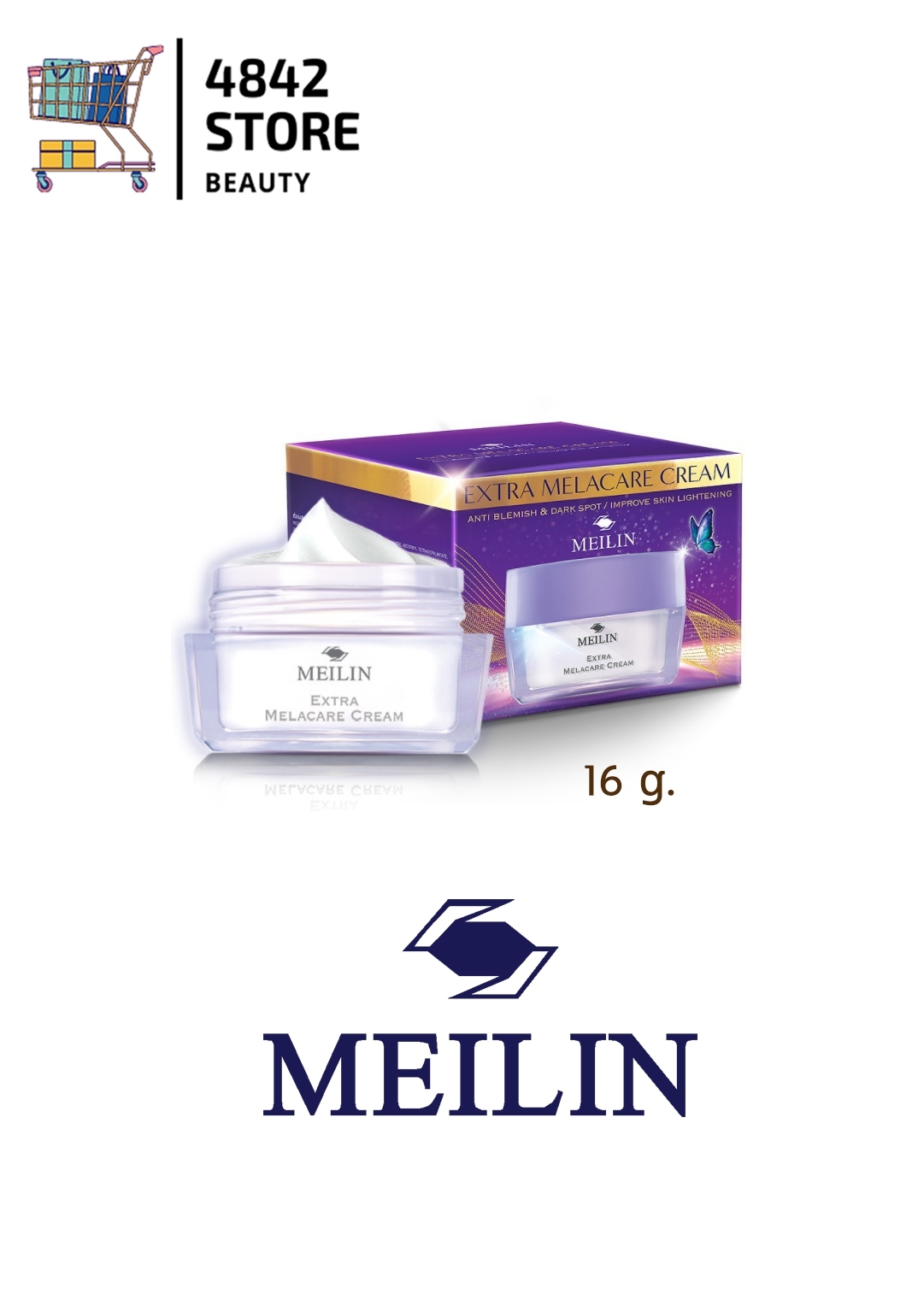Meilin Extra Melacare Cream เมลิน ครีมบำรุง 16 g. | Lazada.co.th