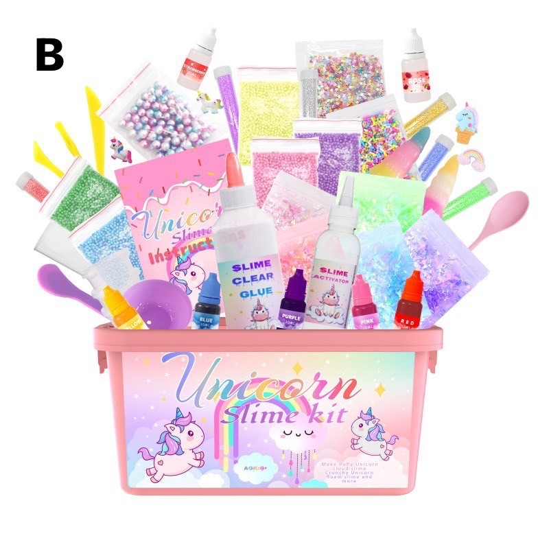 D.I.Y slime box set ชุดทำSlime ชุดใหญ่พร้อมกล่อง ที่เด็กเด็กต้องร้องว้า ...
