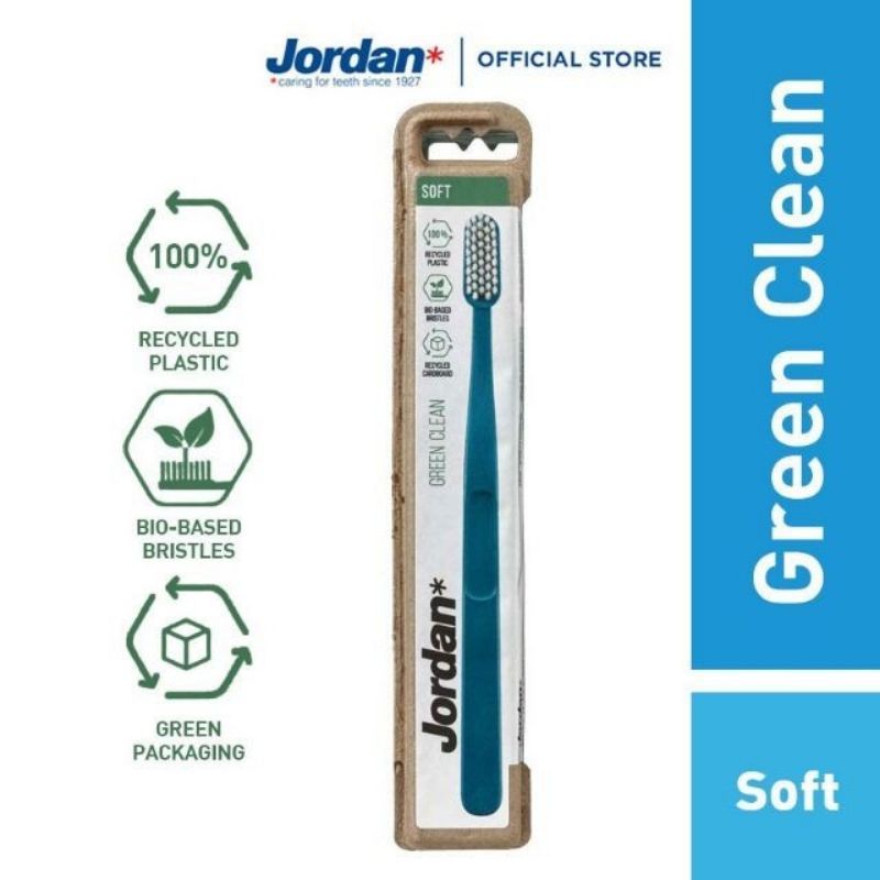 แปรงสีฟัน Jordan Green Clean จอร์แดน กรีนคลีน | Lazada.co.th