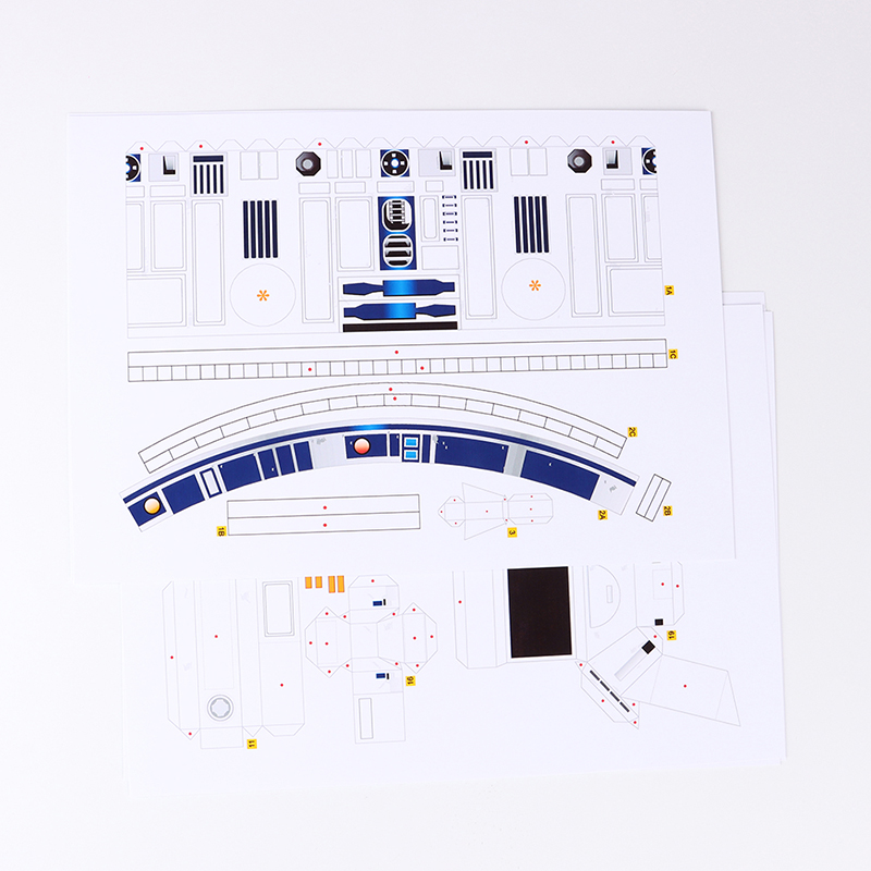 UG Skywalker Robot R2-D2 Movie Craft Model 3D Paper Model DIY Assembled ...