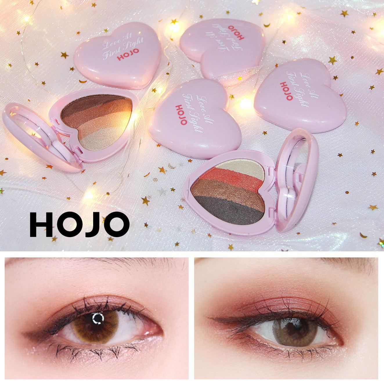 HOJO 8009 แบบลูกหัวใจ ละเอียดเกลี้ยเกลา อายแชโดว์สี่สี FOUR COLOR ...