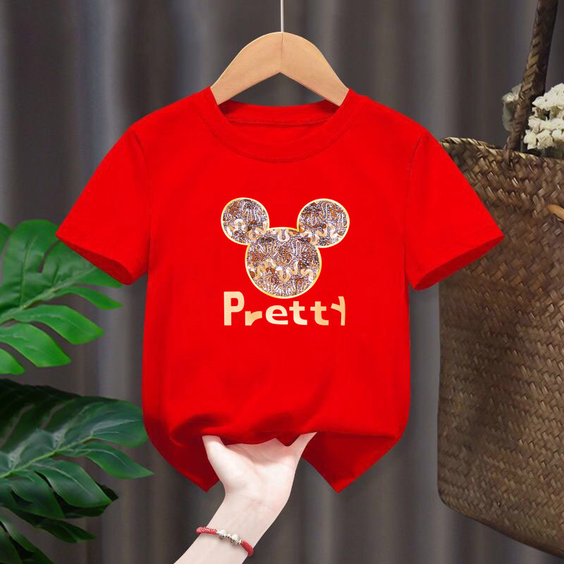 KFC-881501 เสื้อผ้าเด็ก เสื้อยืดเด็กคอกลมแขนสั้น ลายmickey เสื้อผ้า ...