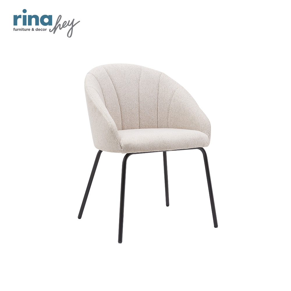 Rina Hey เก้าอี้รับประทานอาหาร รุ่น SALYER สี เทาเข้ม ครีม - Rina Hey ...