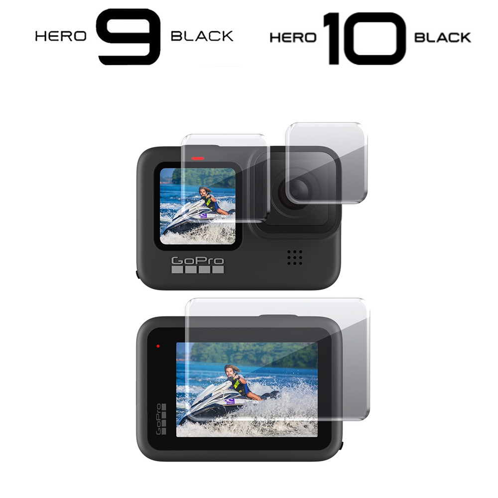 TELESIN GoPro 10 ฟิล์มกันรอย เลนส์ + จอ GOPRO HERO 10 2.5D 9H ...