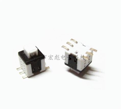 ปุ่ม กดติดกดดับ SMD 5.8X5.8 lock button switch flat head patch six feet ...
