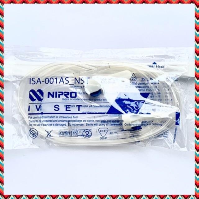 (5 ชุด) IV Set Nipro สายให้น้ำเกลือ สายน้ำเกลือ Infusion set | Lazada.co.th