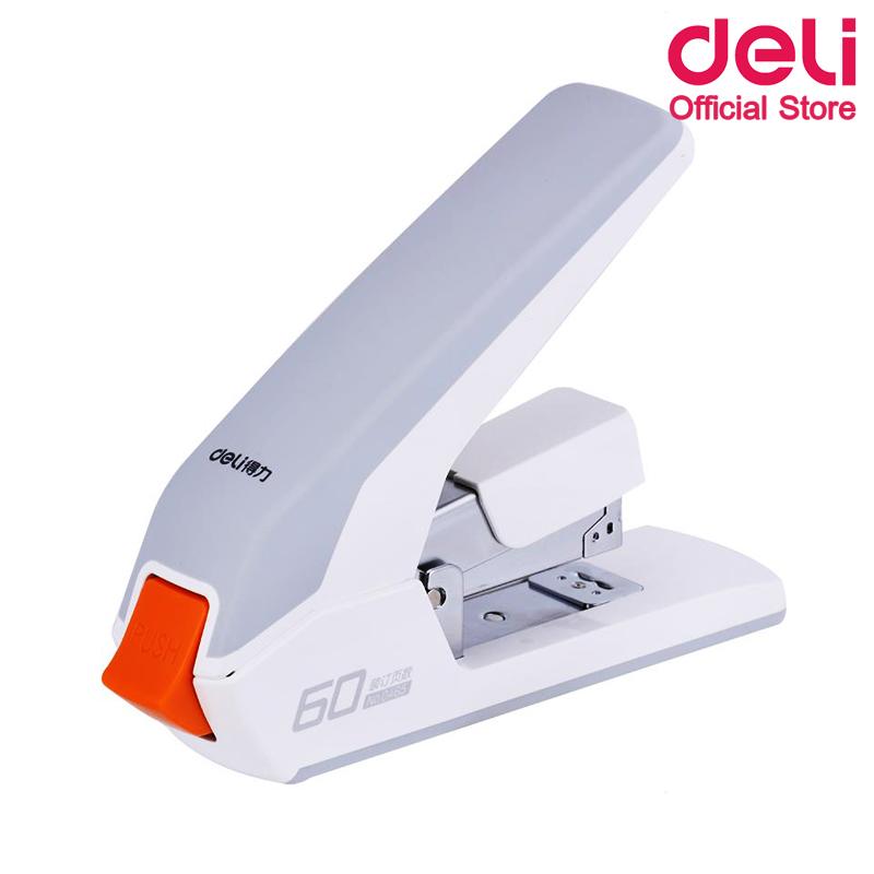 Deli เครื่องเย็บกระดาษ 60 หน้า Heavy-duty Stapler 60sheets 0465 รุ่นประหยัดแรง เครื่องเย็บกระดาษ ...